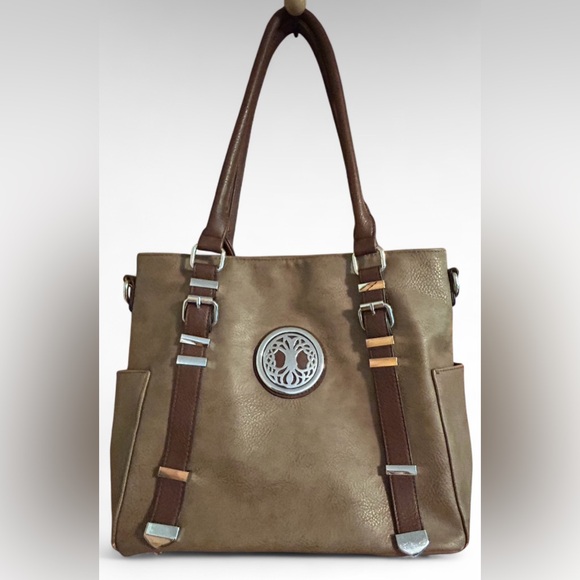Tree of Life | Bags | Tree Of Life Brown And Tan Shoulder Bag With ...